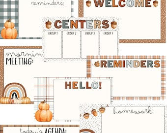 Cozy Fall Google Slides Templates | EDITABLE | Powerpoint Slides | Fall ...