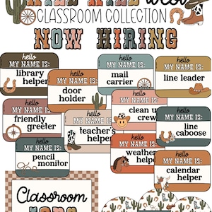 Wild Wild West Complete Classroom Collection [editable] - Etsy