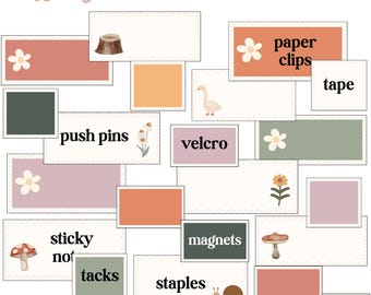 Teacher Toolbox Labels | Elementary Classroom Decor| Boho Woodland ...
