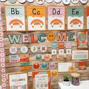 Groovy Boho Complete Classroom Collection [editable] - Etsy