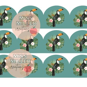 Boho Tropics Bulletin Board Borders - Etsy