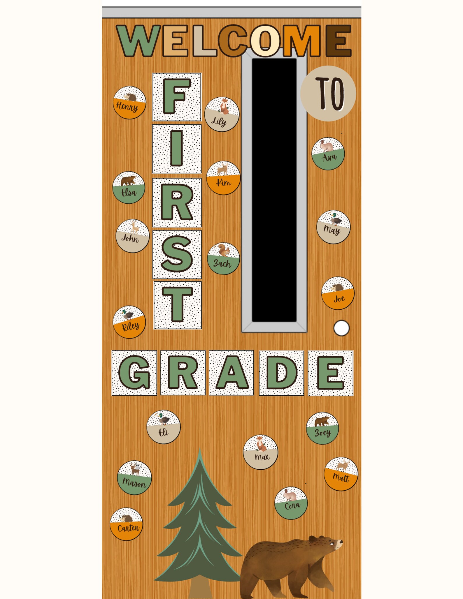 Woodland Theme Classroom Door Display - Etsy