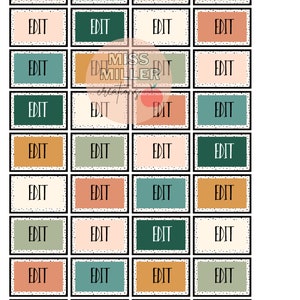 Boho Tropics Teacher Toolbox Labels [editable] - Etsy