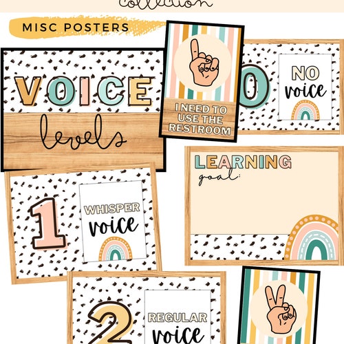 Modern Boho Rainbow Place Value Classroom Posters - Etsy