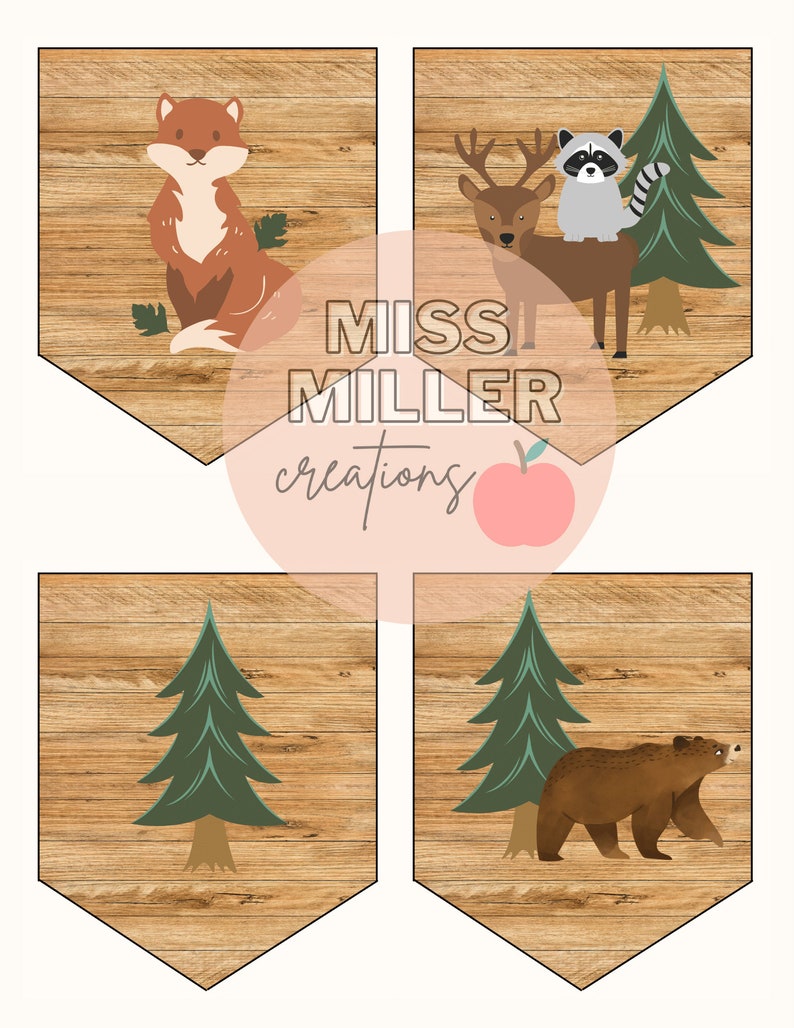 Woodland Classroom Decor editable - Etsy