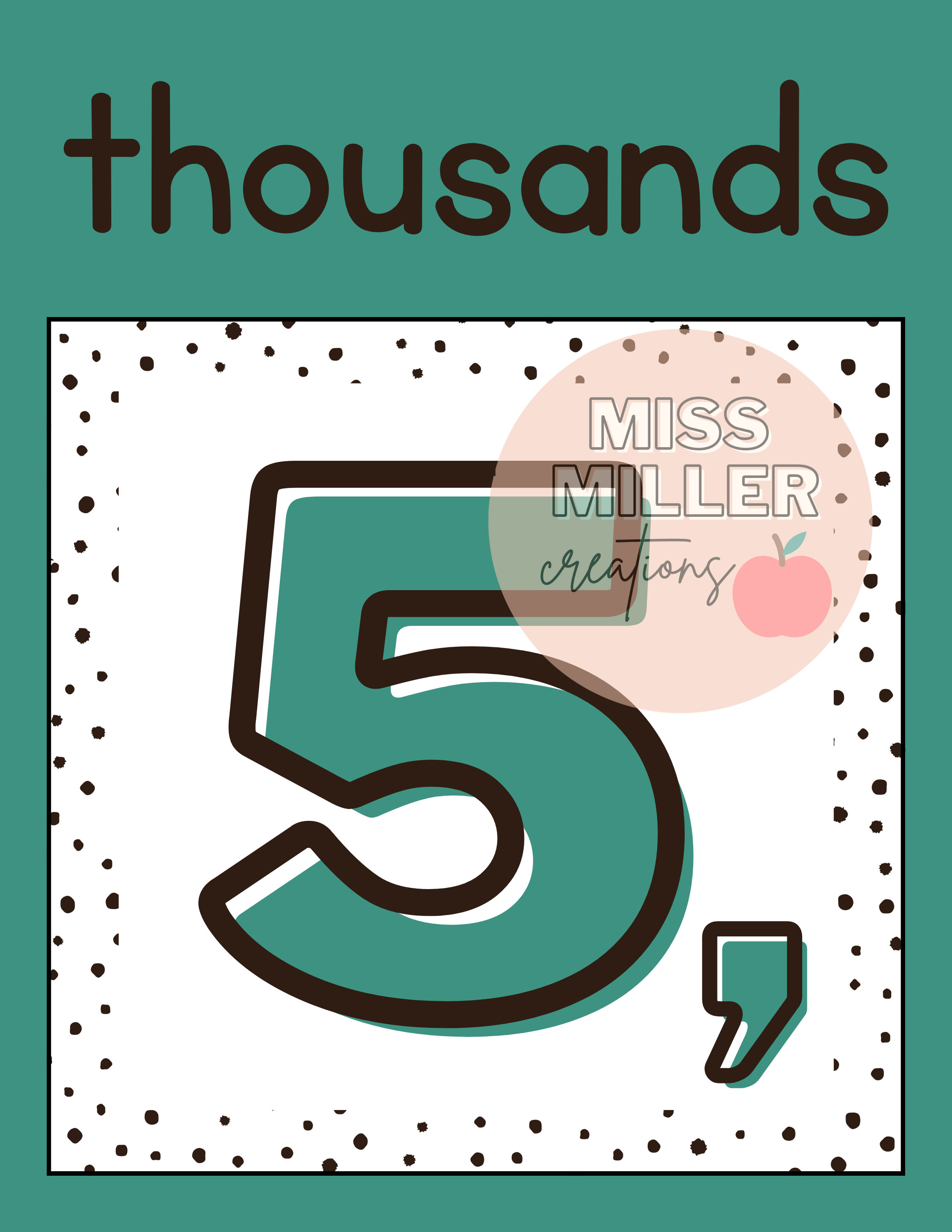 Modern Boho Rainbow Place Value Classroom Posters - Etsy