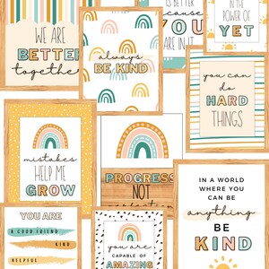 Modern Boho Rainbow Classroom Decor [editable] - Etsy