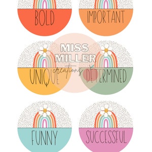 Retro Rainbow Affirmation Station - Etsy