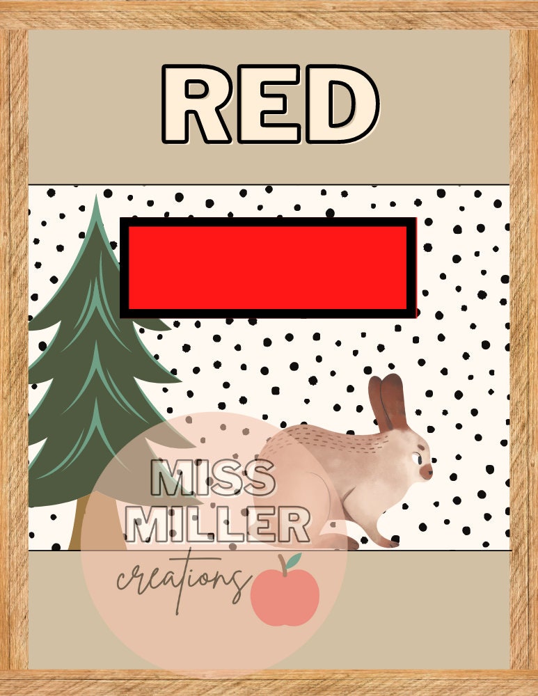 Woodland Classroom Color Posters | Etsy