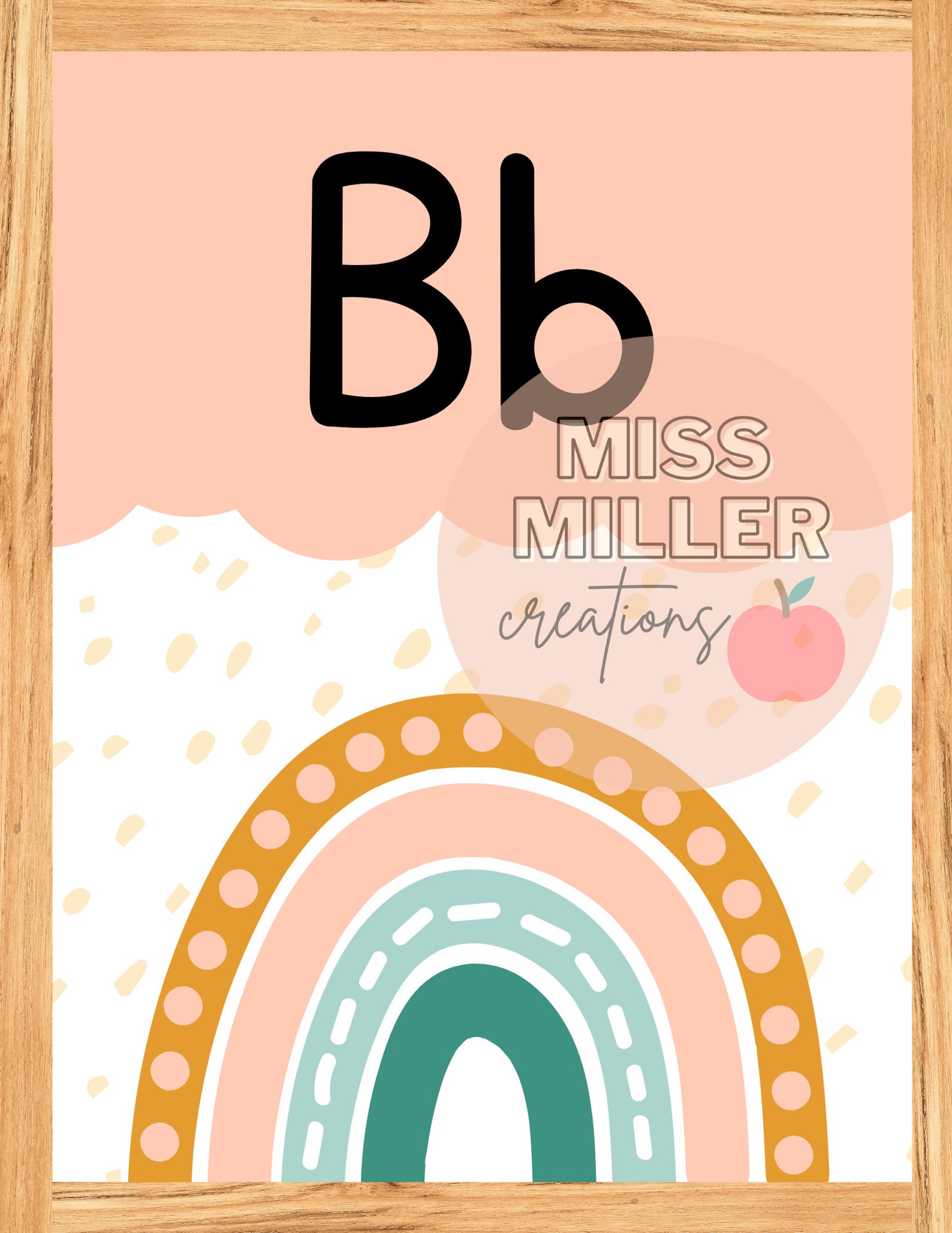 Modern Boho Rainbow Classroom Alphabet - Etsy