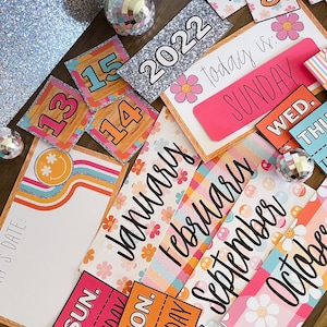 Groovy Glitter Complete Classroom Collection - Etsy