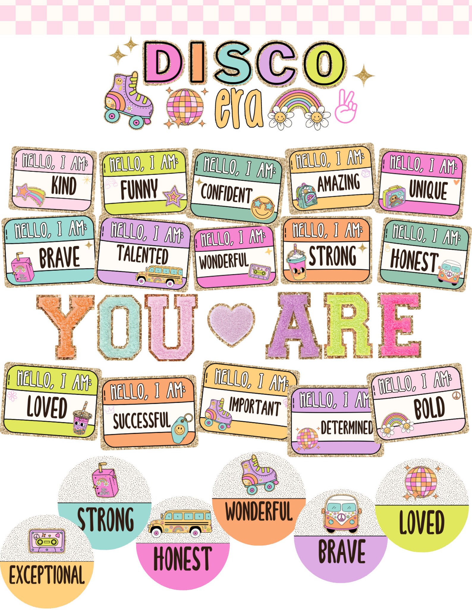 Disco Era Affirmation Station - Etsy