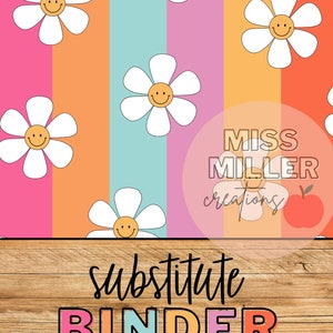 Groovy Glitter Binder Covers [editable] - Etsy