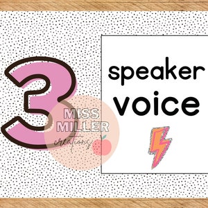 Groovy Glitter Voice Level Classroom Posters - Etsy