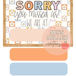 Daisy Dreams Where Are We Classroom Door Sign [editable] - Etsy