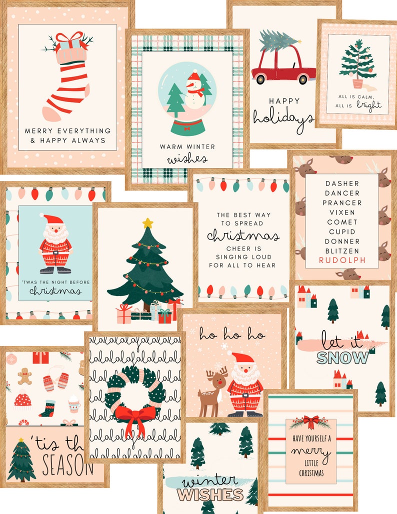 Modern Christmas Classroom Decor Pack V.1 - Etsy
