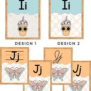 Groovy Pastel Classroom Alphabet Posters - Etsy