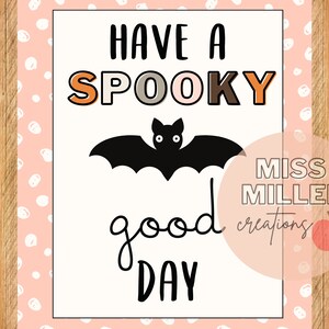 Boho Halloween Classroom Decor Posters - Etsy