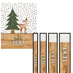 Woodland Binder Covers [editable] - Etsy