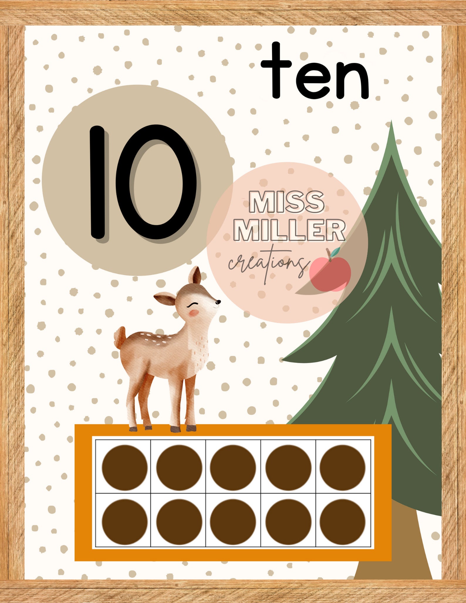 Woodland Classroom Number Posters - Etsy