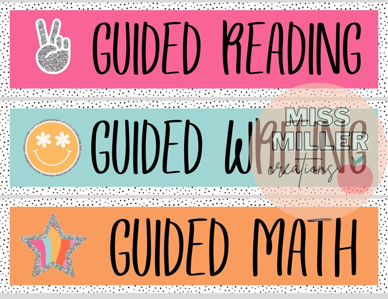 Groovy Glitter Classroom Schedule editable - Etsy