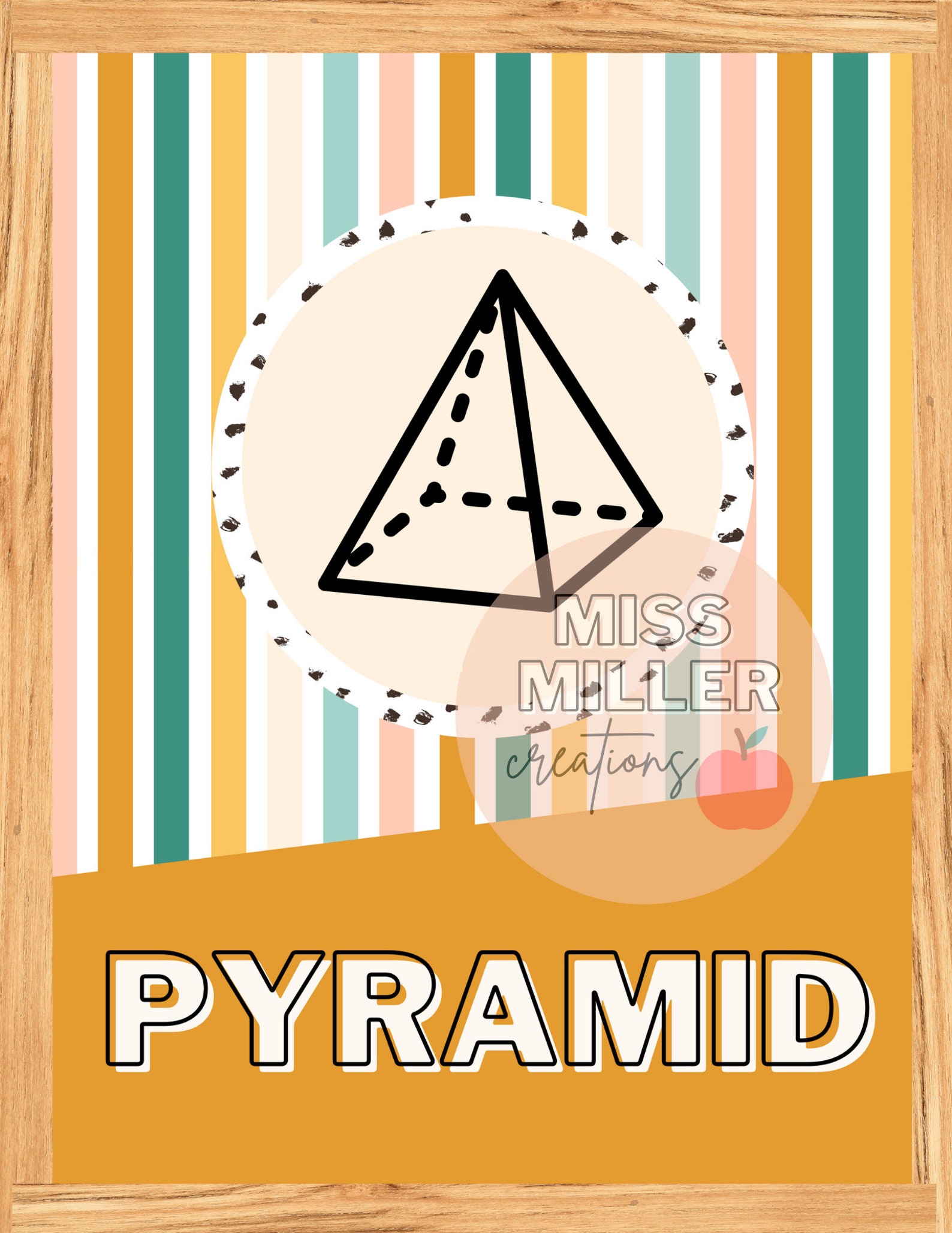 Modern Boho Rainbow Classroom Shape Posters - Etsy