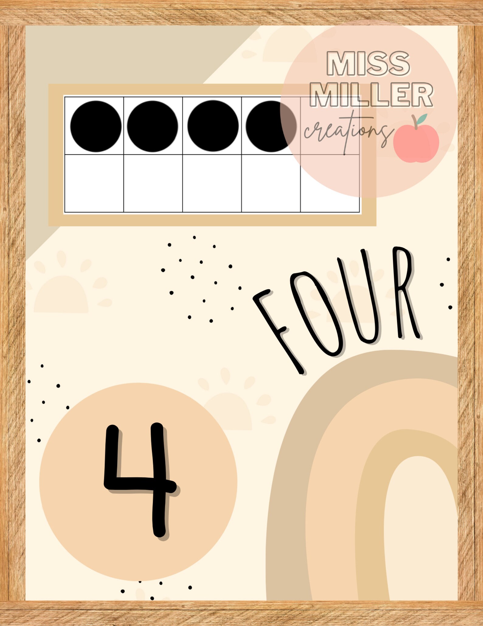 Neutral Boho Rainbow Classroom Number Posters - Etsy