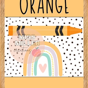 Pastel Boho Rainbow Color Word Posters - Etsy