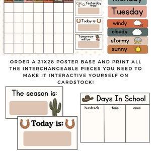 Wild Wild West Classroom Calendar - Etsy
