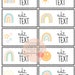 Pastel Boho Rainbow Teacher Toolbox Labels [editable] - Etsy