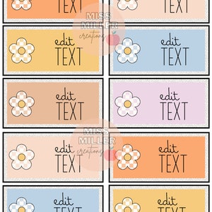 Daisy Dreams Teacher Toolbox Labels [editable] - Etsy