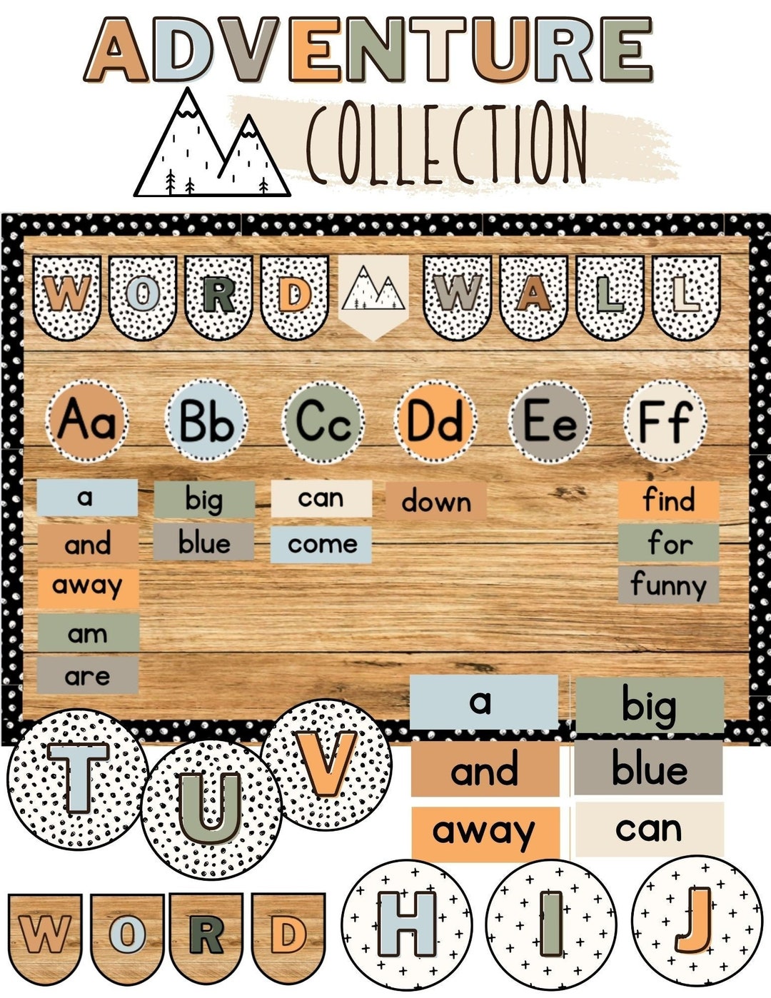 Adventure Word Wall [editable] - Etsy