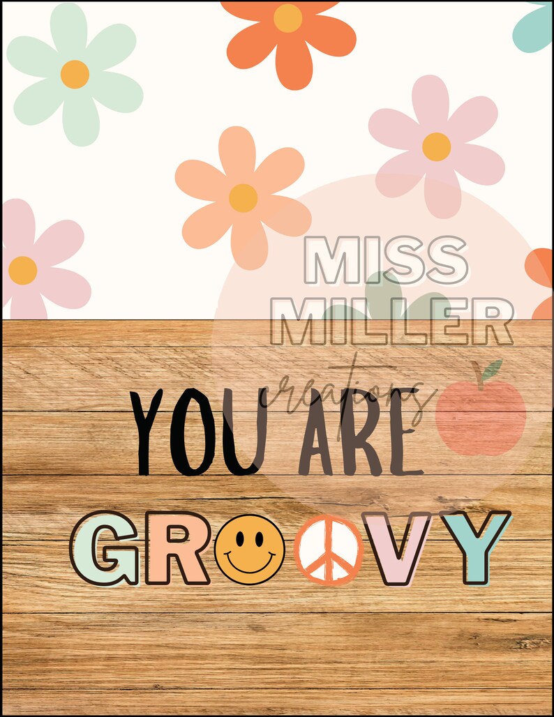 Groovy Boho Classroom Quote Posters - Etsy