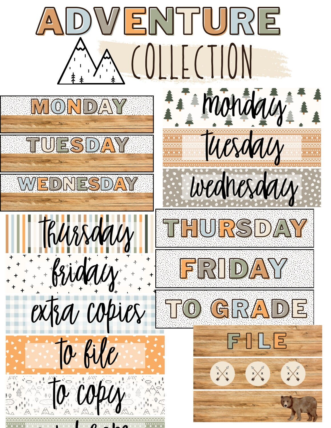 Adventure 10-drawer Rolling Cart Labels - Etsy