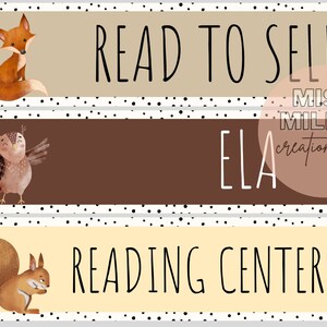 Woodland Visual Classroom Schedule [editable] - Etsy