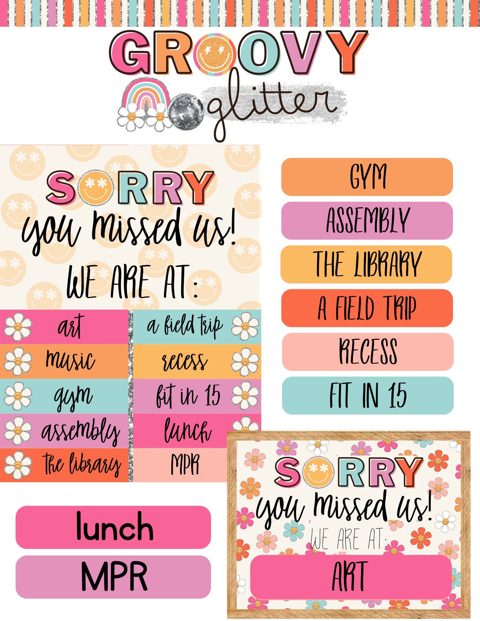 Where Are We Classroom Door Sign editable - Etsy