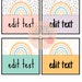 Pastel Boho Rainbow Classroom Labels editable - Etsy