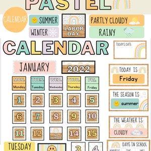 Pastel Boho Rainbow Complete Classroom Collection - Etsy