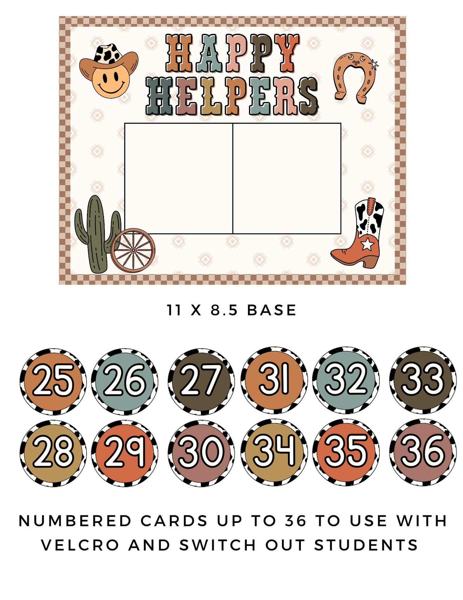 Wild Wild West Happy Helpers Sign - Etsy