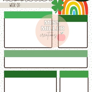 March Classroom Weekly Newsletter Template editable - Etsy