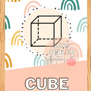 Modern Boho Rainbow Classroom Shape Posters - Etsy