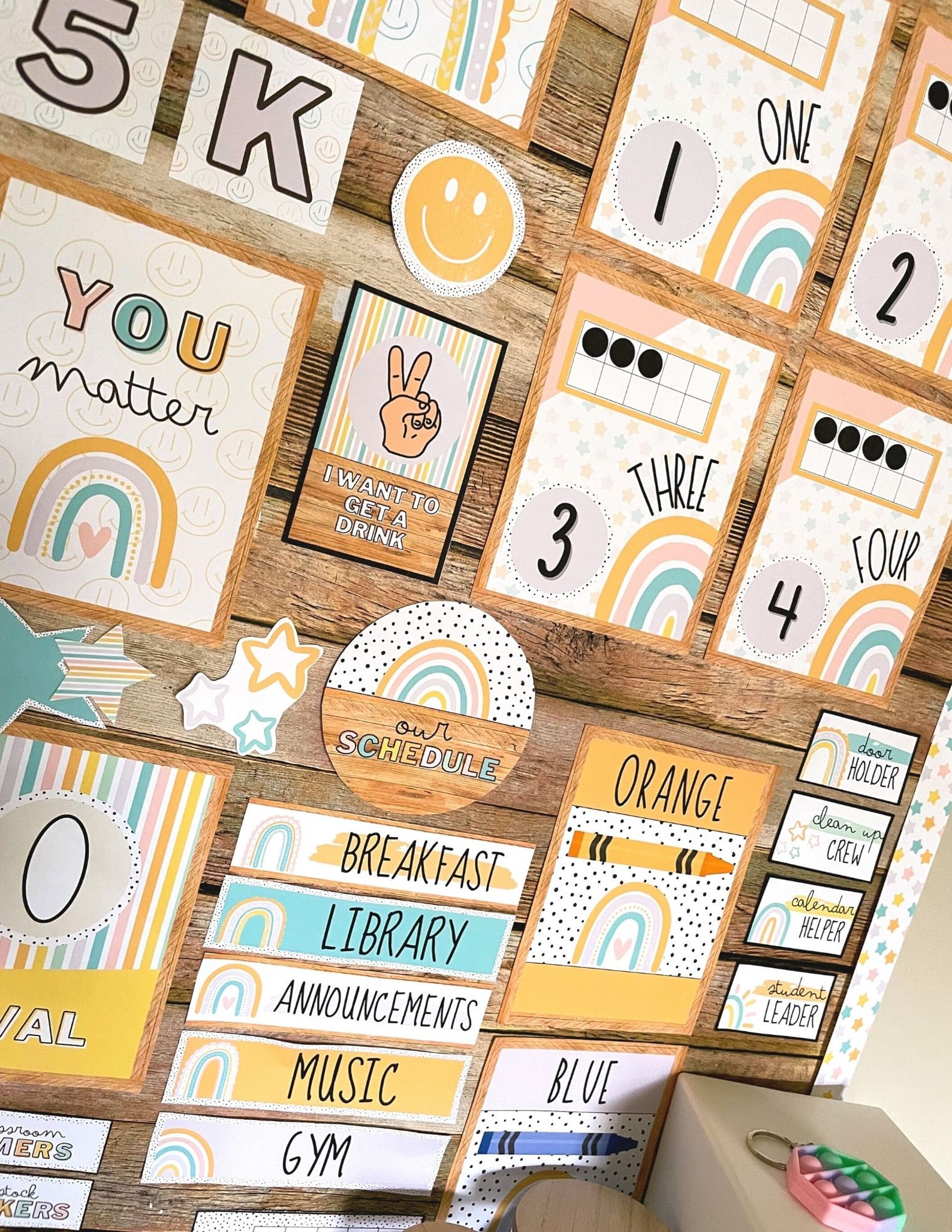 Pastel Boho Rainbow Complete Classroom Collection - Etsy