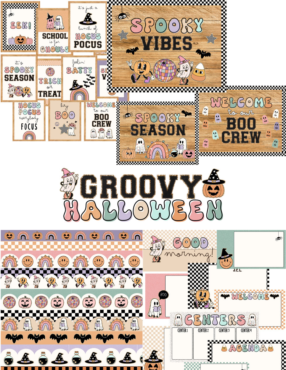 Groovy Seasonal YEARLONG Classroom Decor Bundle - Etsy