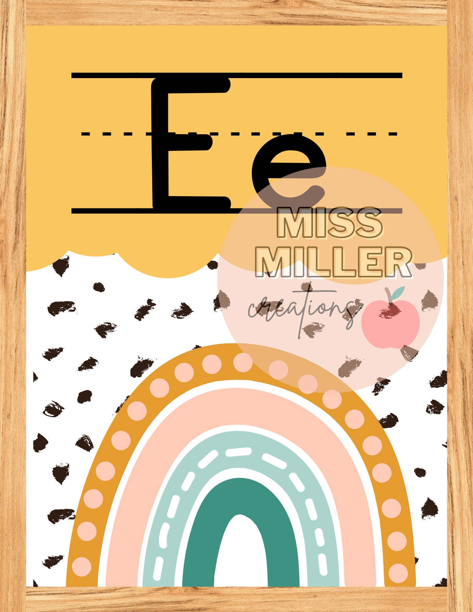 Modern Boho Rainbow Classroom Alphabet - Etsy