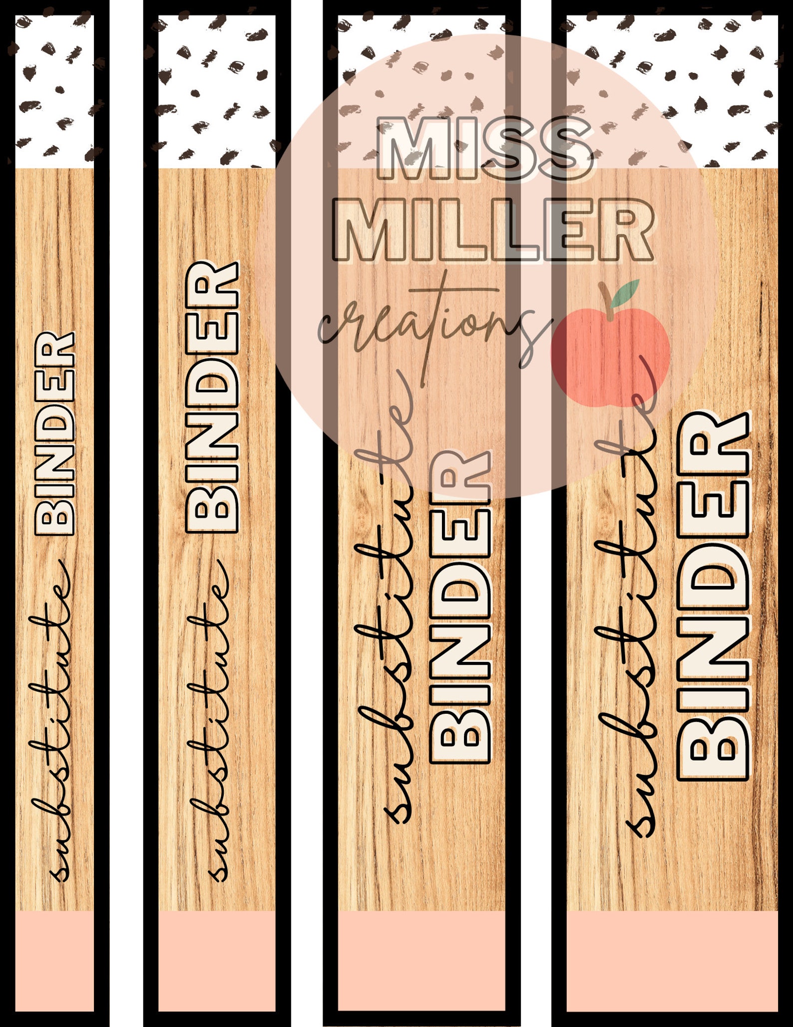 Modern Boho Rainbow Binder Covers | Etsy