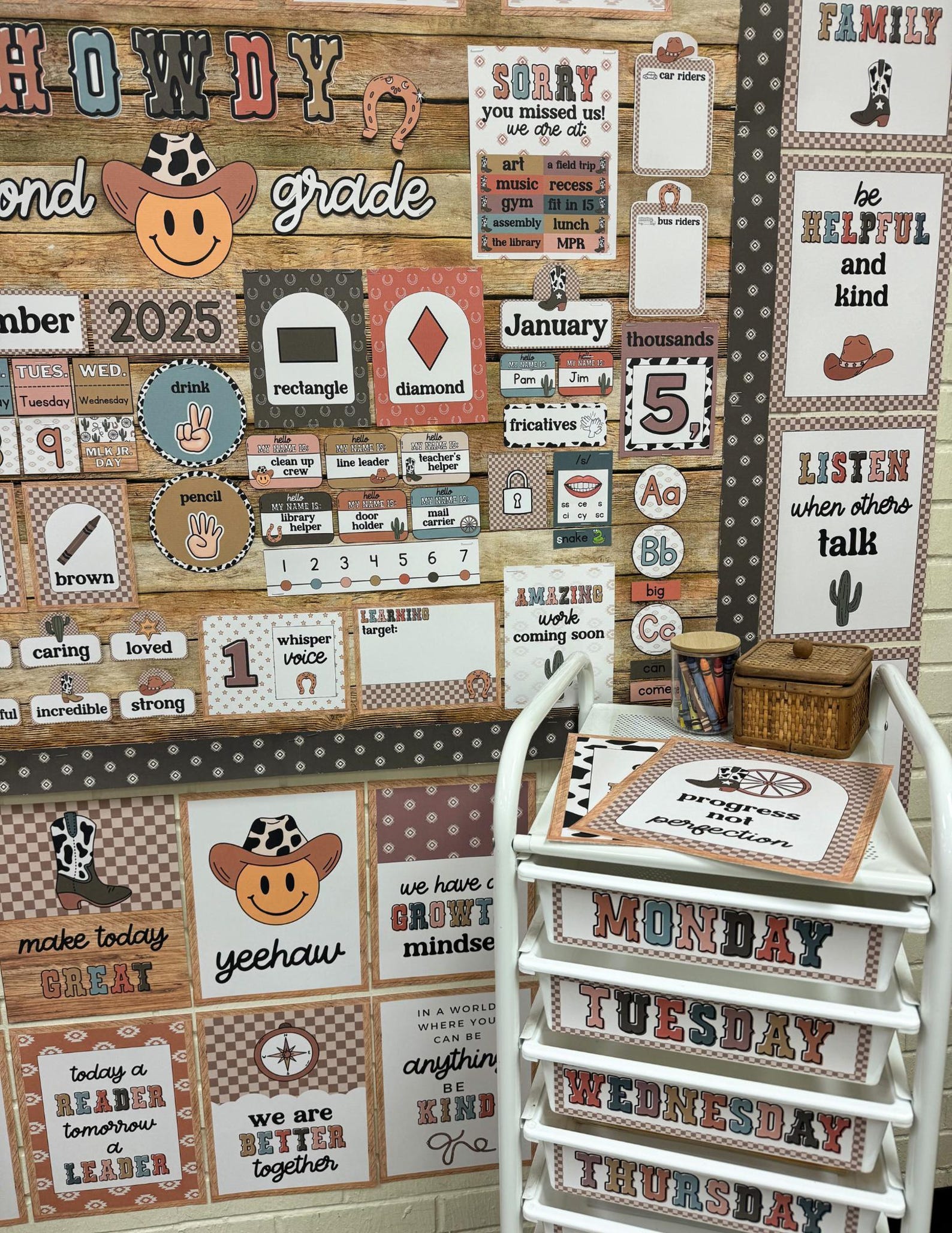 Wild Wild West Complete Classroom Collection [editable] - Etsy
