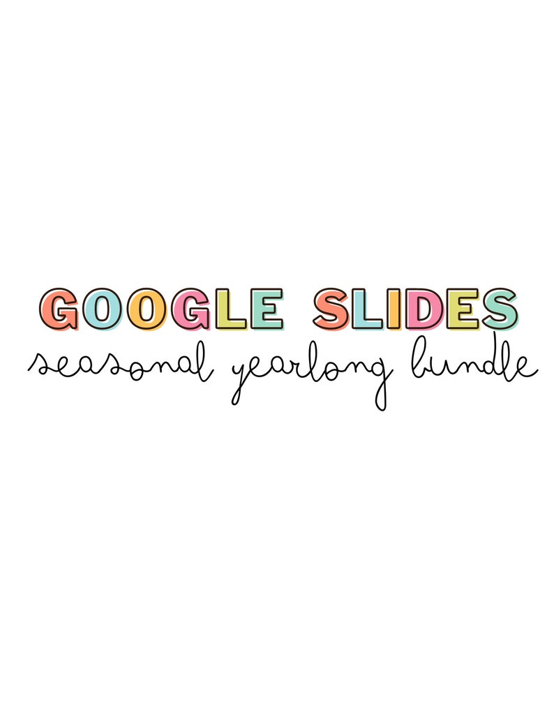 Seasonal Yearlong Google Slides Template Bundle - Etsy