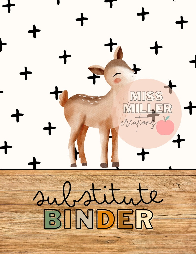 Woodland Binder Covers editable - Etsy