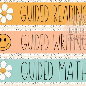 Groovy Boho Classroom Schedule [editable] - Etsy