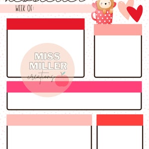 February Weekly Classroom Newsletters [editable] - Etsy